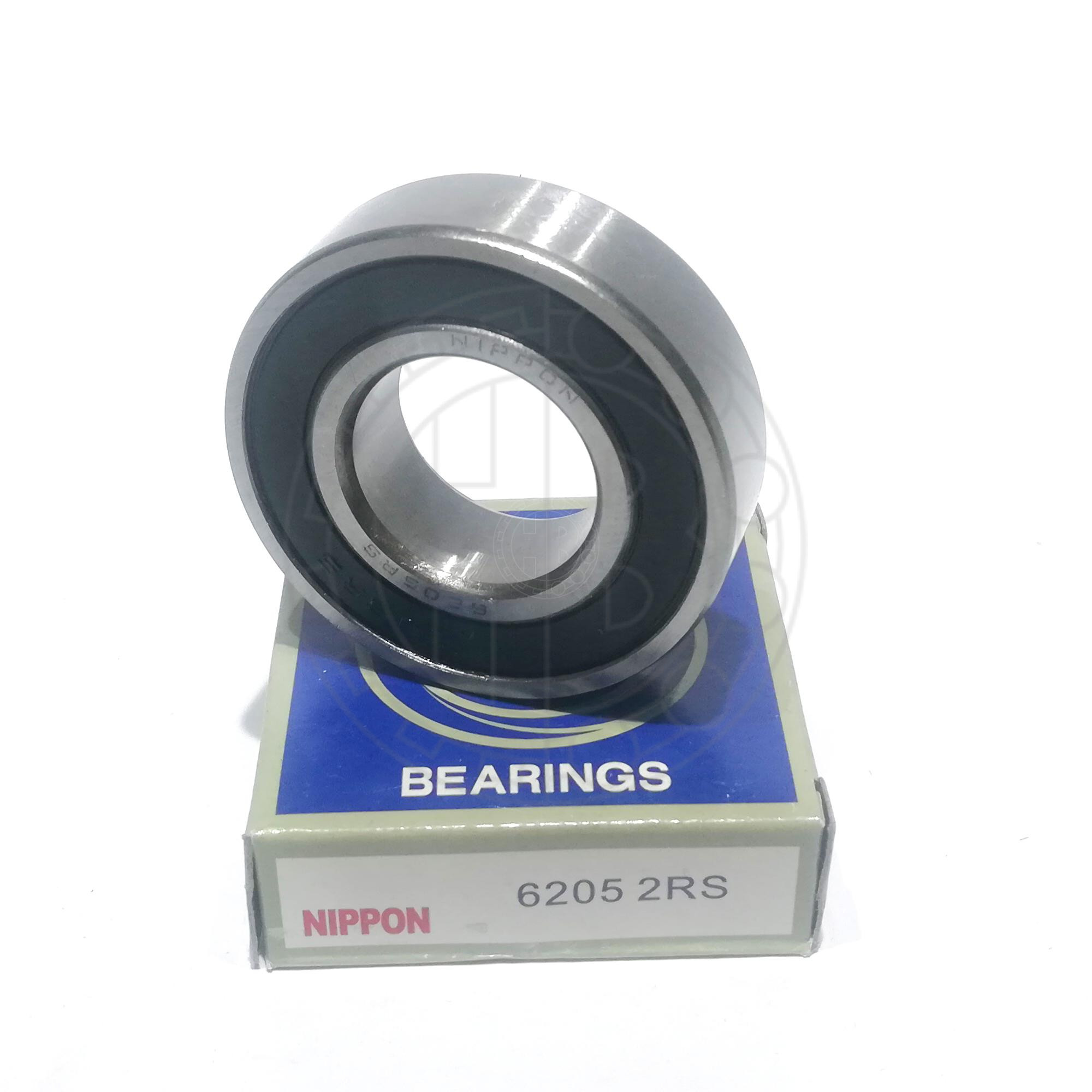NIPPON Deep Groove Ball Bearings 6205 2RS 25x52x15 - HBB Bearings & Belting
