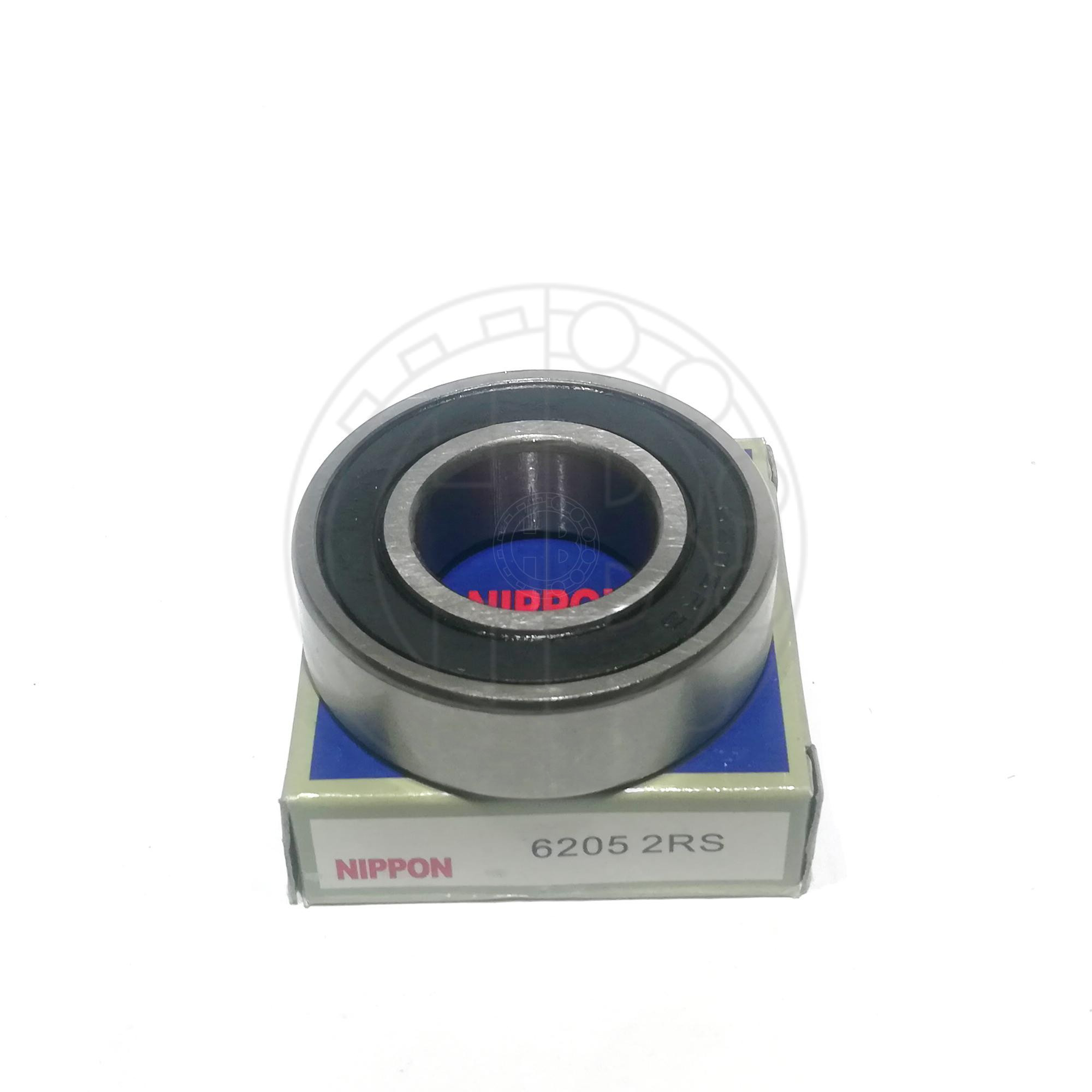 NIPPON Deep Groove Ball Bearings 6205 2RS 25x52x15 - HBB Bearings & Belting