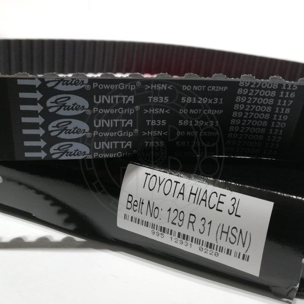 Gates Timing 129R31 TOYOTA HIACE 3L - HBB Bearings & Belting